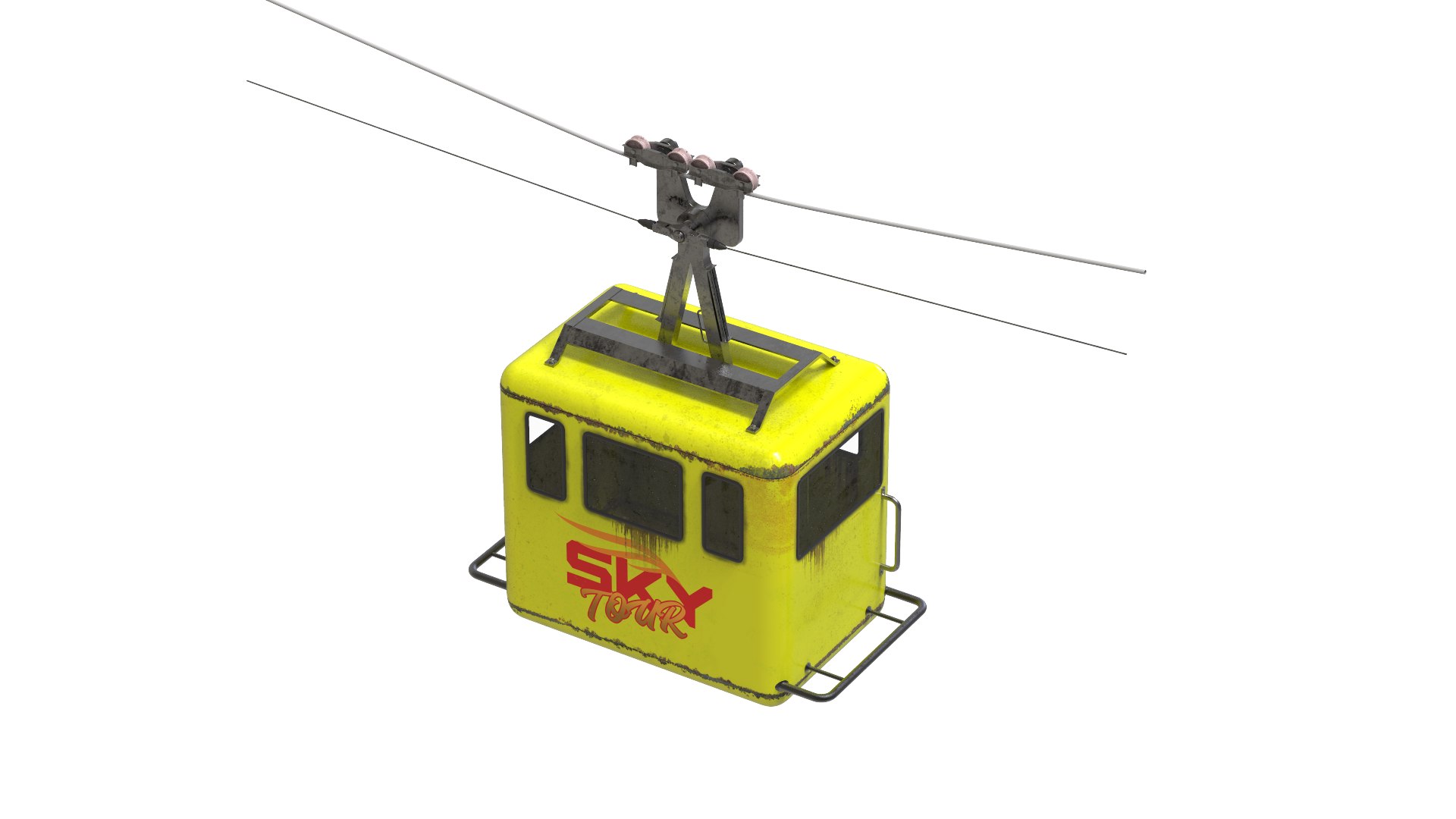 Ropeway Cabin 3D - TurboSquid 1515497