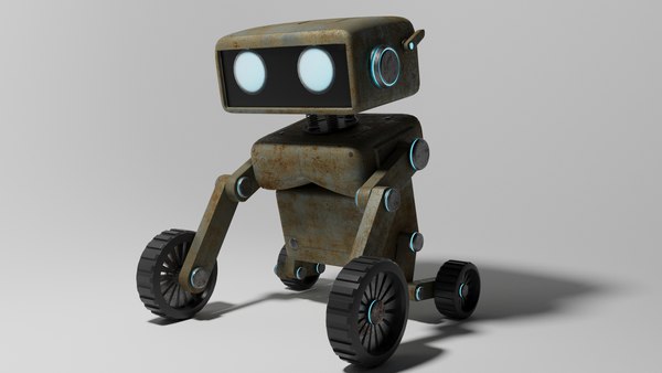 modelo 3d Robot con ruedas - TurboSquid 2257489