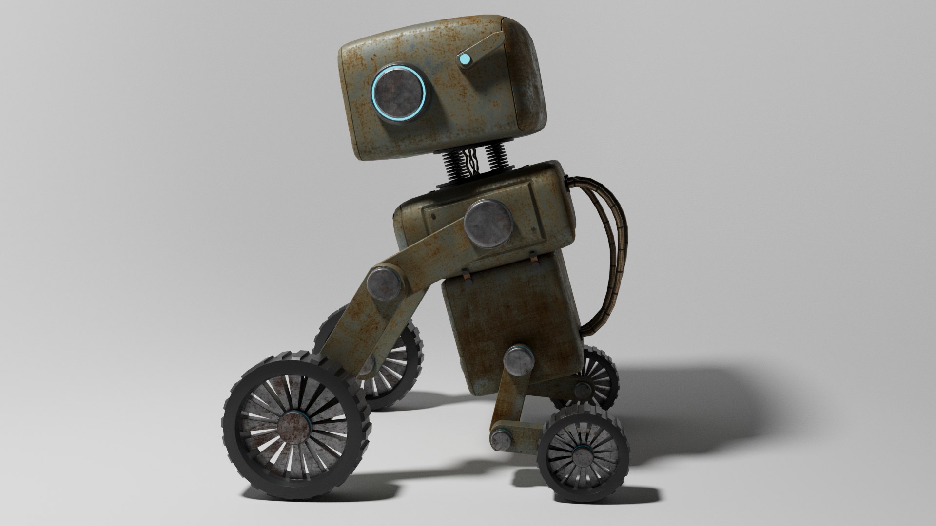 3D Model Wheeled Robot - TurboSquid 2257489