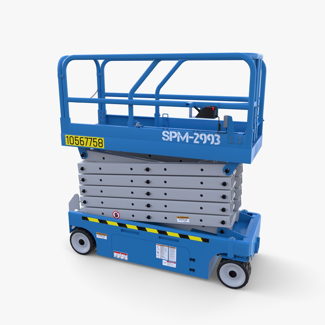 Animated Electric Scissor Lift V1 3D Model - TurboSquid 2110913
