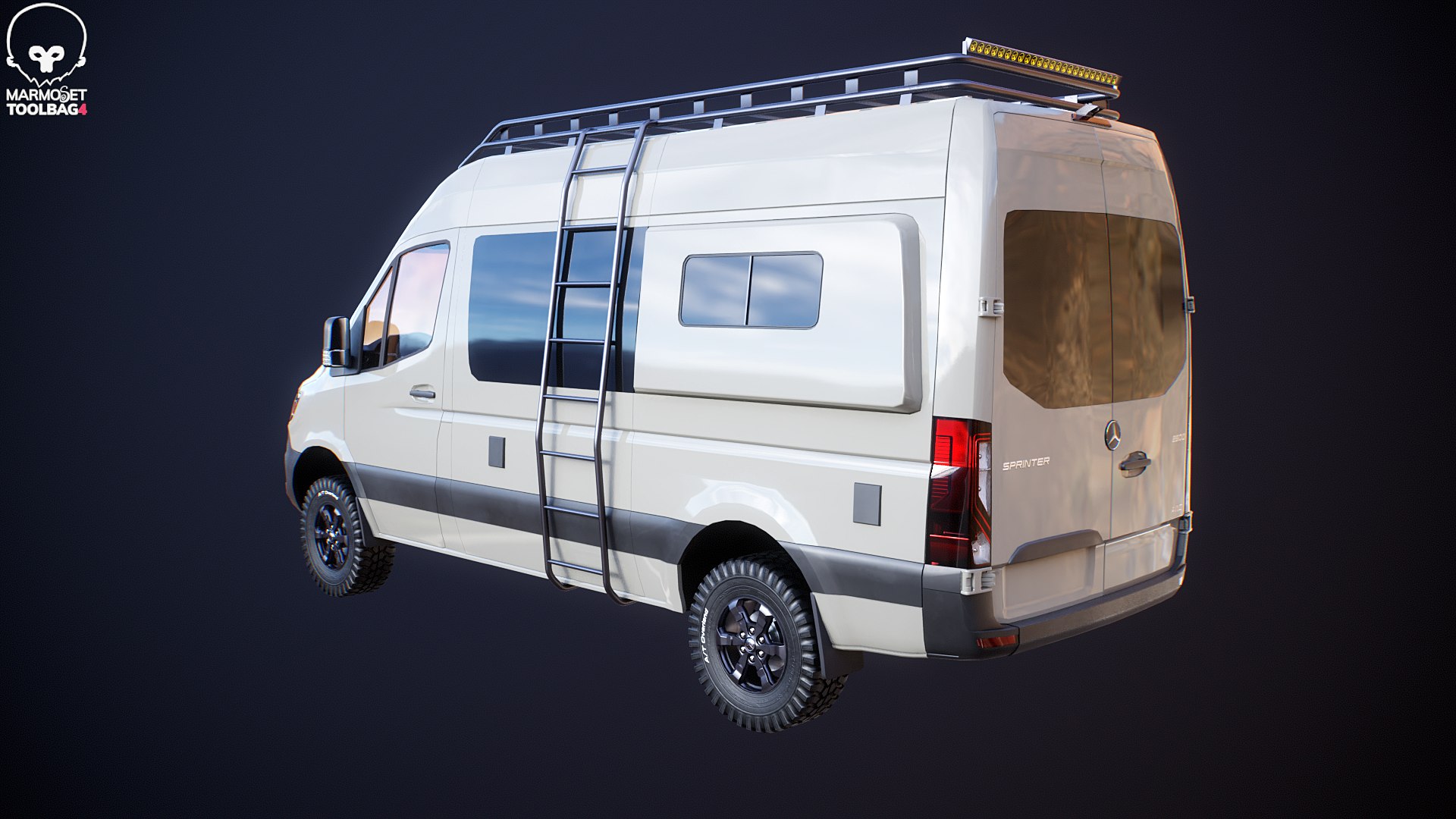 3D Model Mercedes Sprinter 4x4 Overlan Camper - TurboSquid 2284827