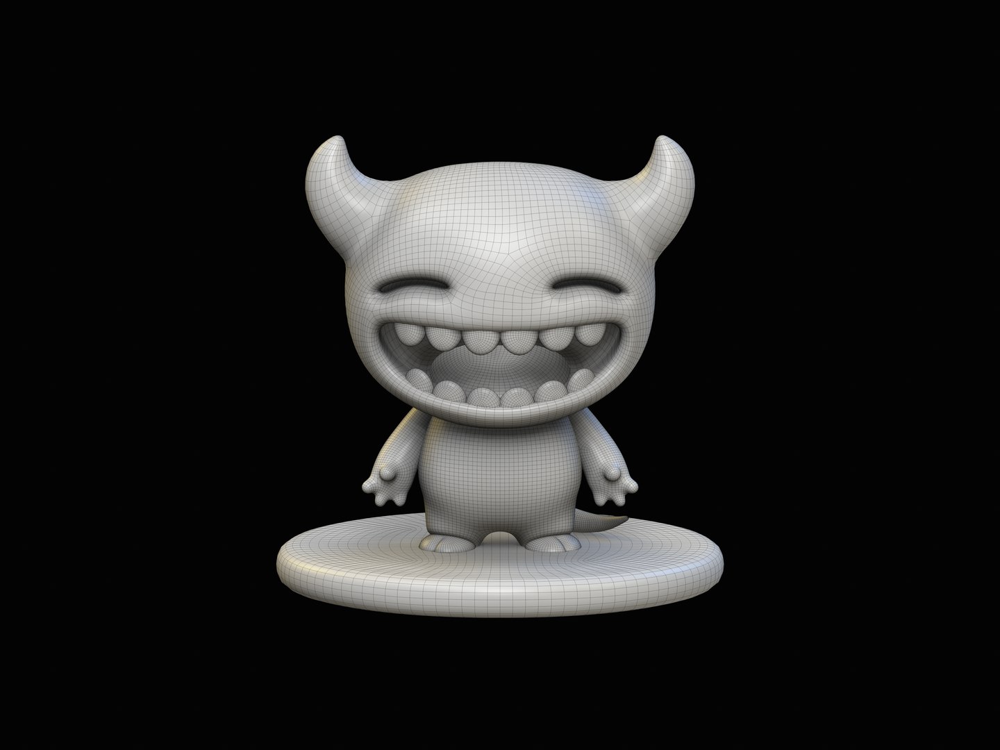 Little Devil Cartoon Kawaii Character 3D - TurboSquid 2346908