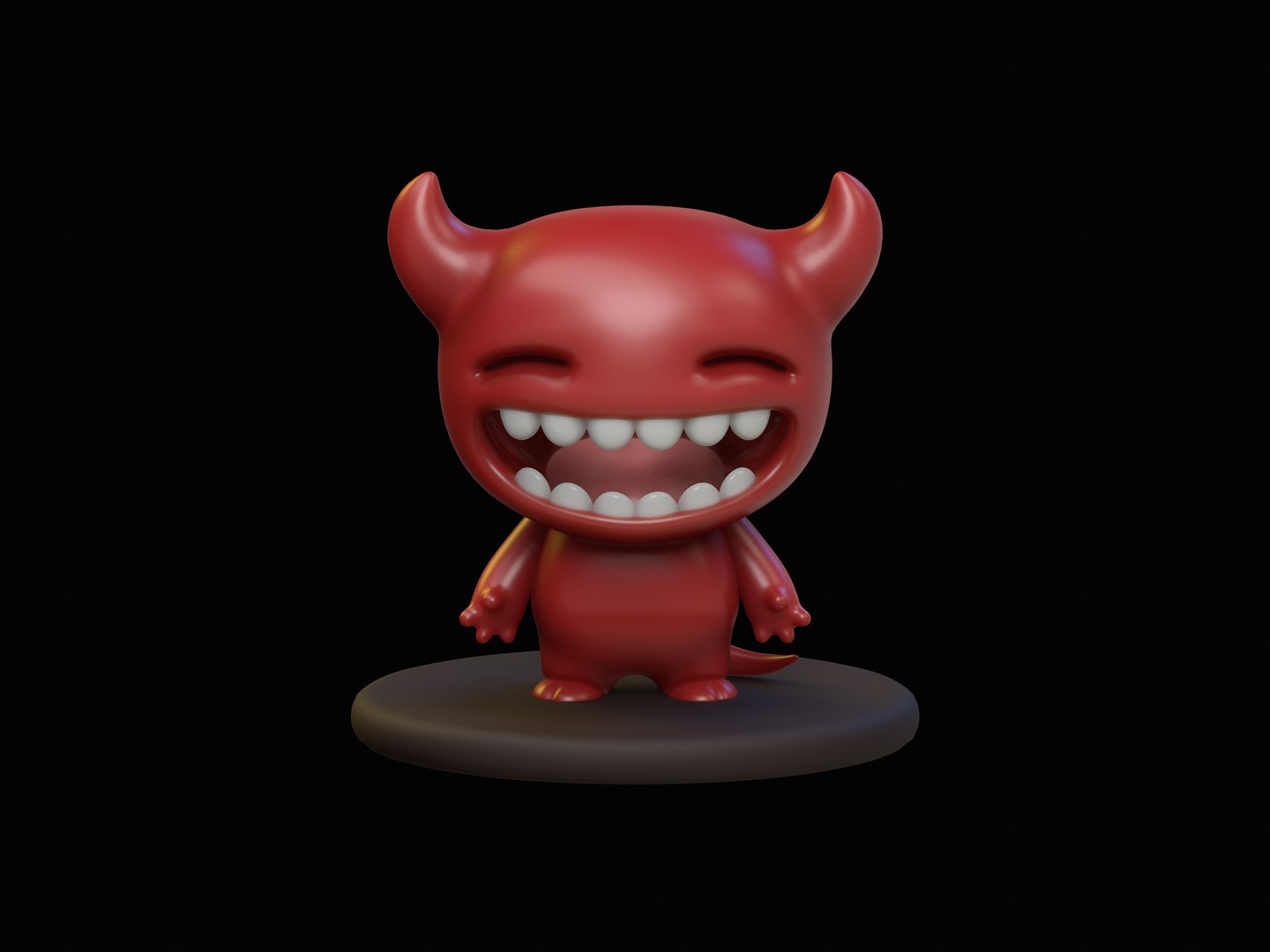 Little Devil Cartoon Kawaii Character 3D - TurboSquid 2346908