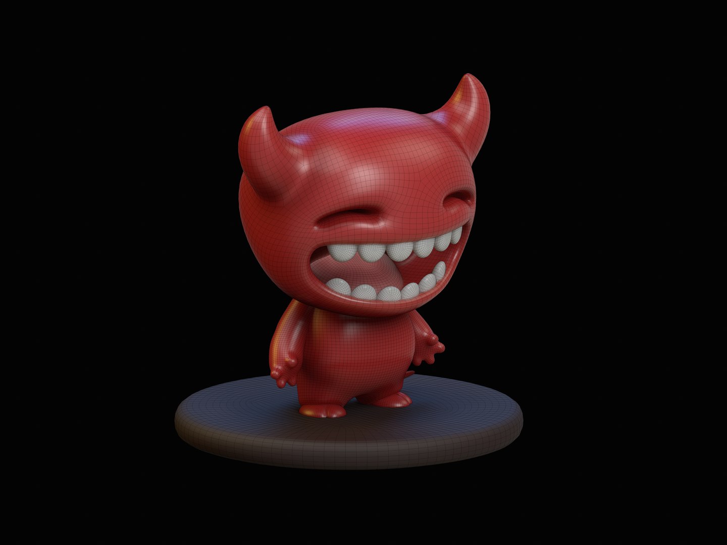 Little Devil Cartoon Kawaii Character 3D - TurboSquid 2346908