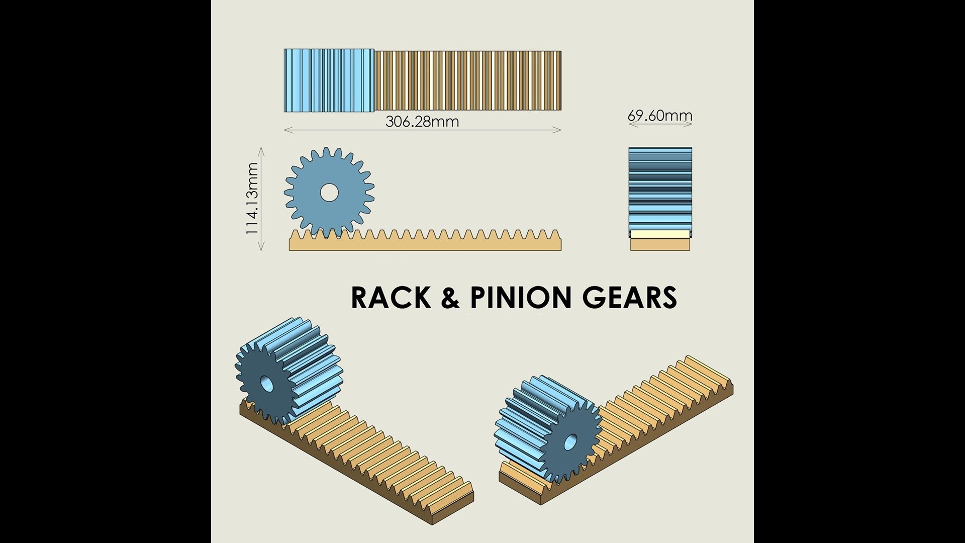 3D Rack And Pinion Gears - TurboSquid 2292054