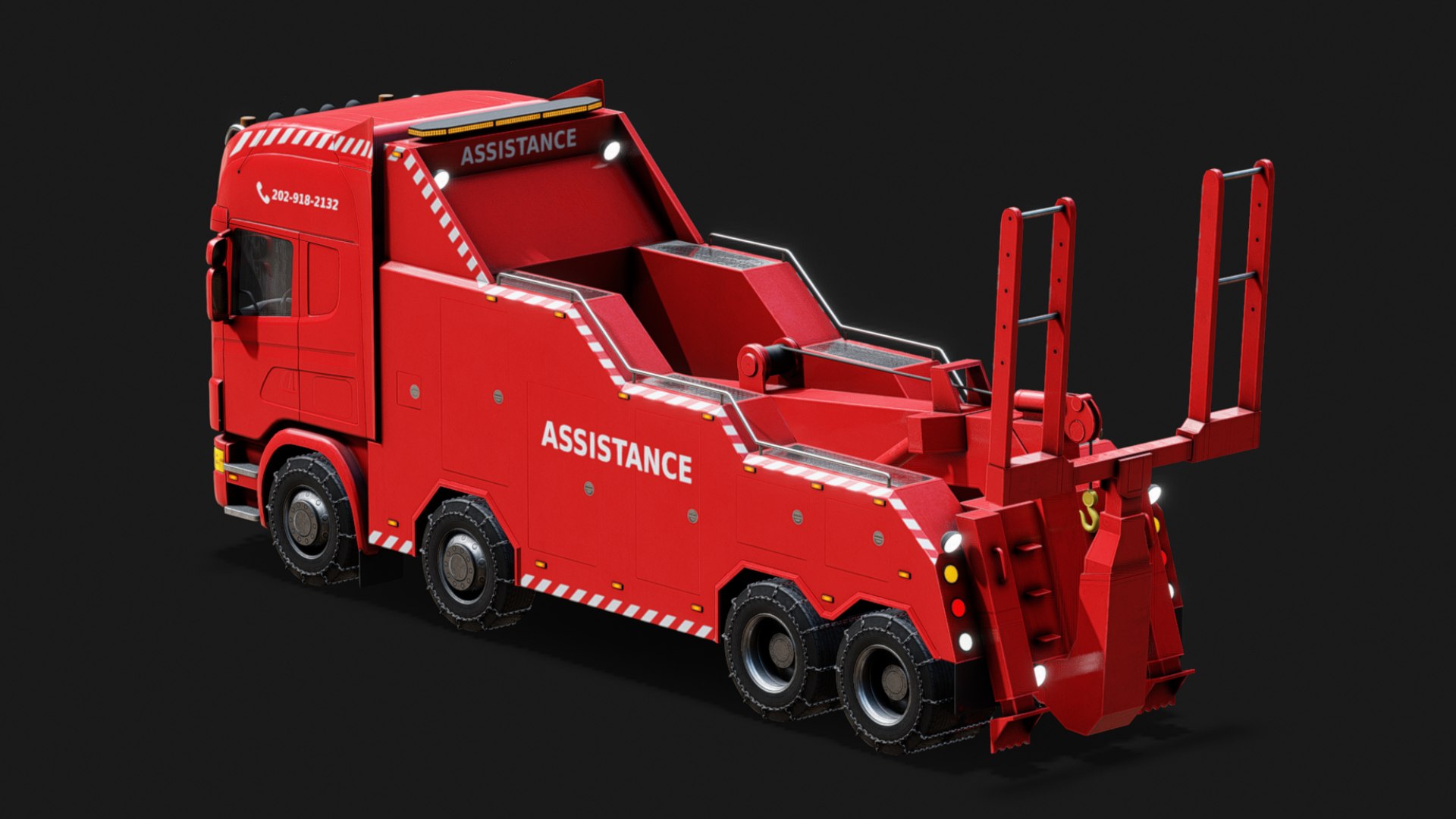 3D WreckerTruck - TurboSquid 2323069
