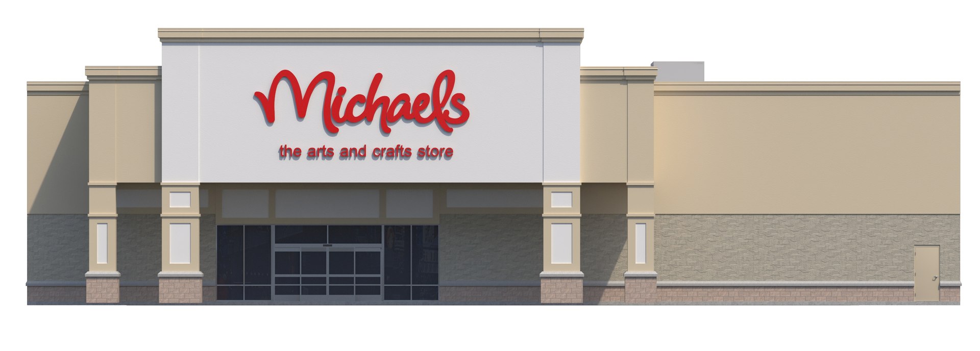 Exterior Retail Michael Arts Crafts 3D Model - TurboSquid 1336719