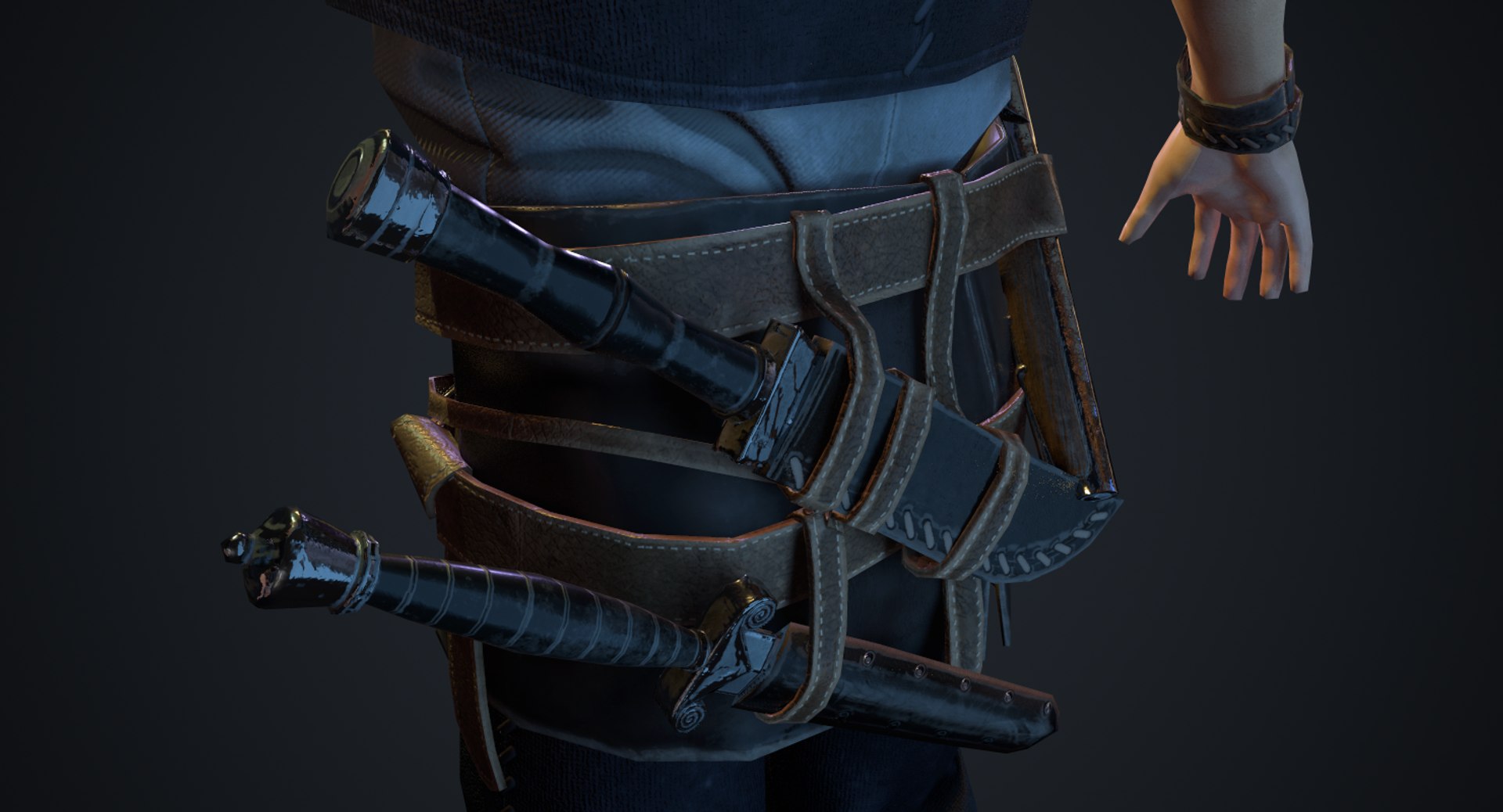 3D Model Real-time Pirate Smuggler-1 Rigged - TurboSquid 1216913