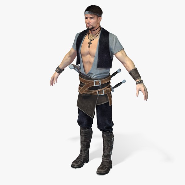3D model real-time pirate smuggler-1 rigged - TurboSquid 1216913