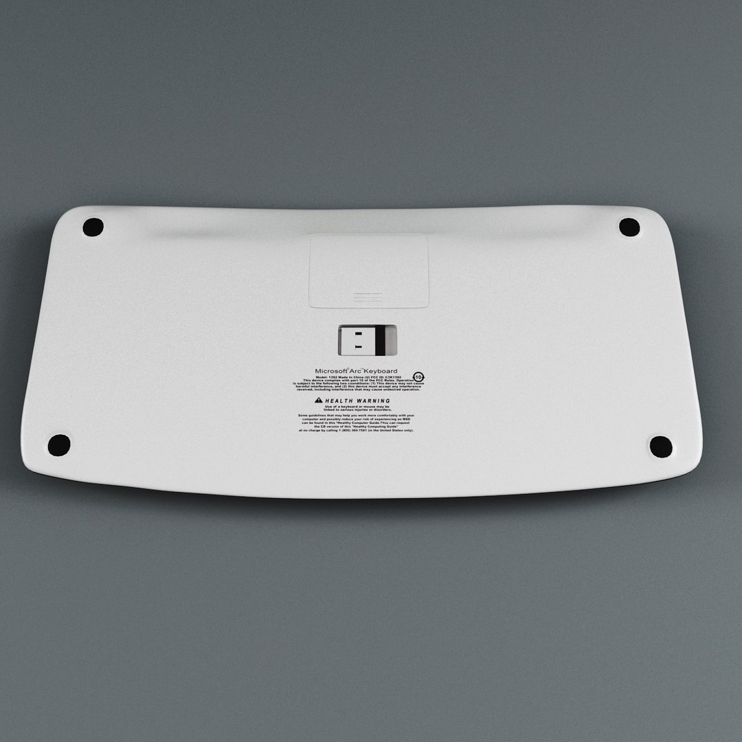 Microsoft Arc Keyboard 3d C4d
