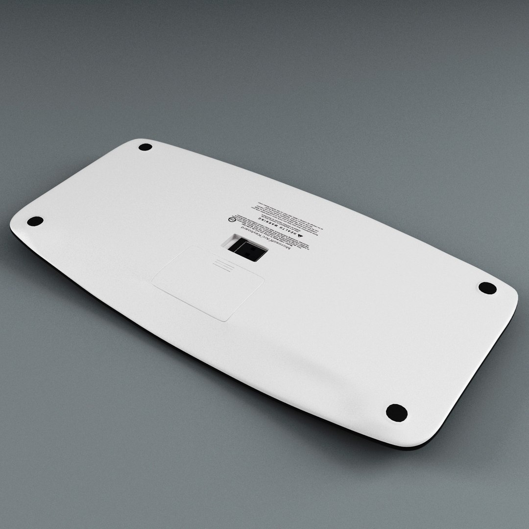 Microsoft Arc Keyboard 3d C4d