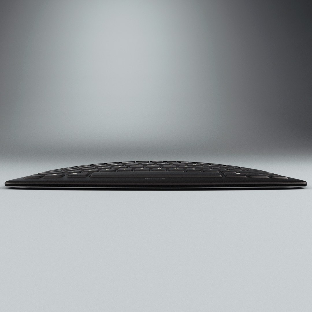 Microsoft Arc Keyboard 3d C4d