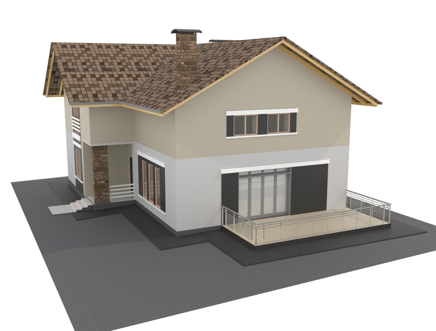 3D Private House Revit - TurboSquid 1549323