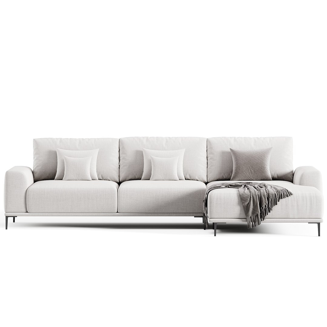 Sofa Eichholtz Lounge Sofa Montado 3D model - TurboSquid 2163071