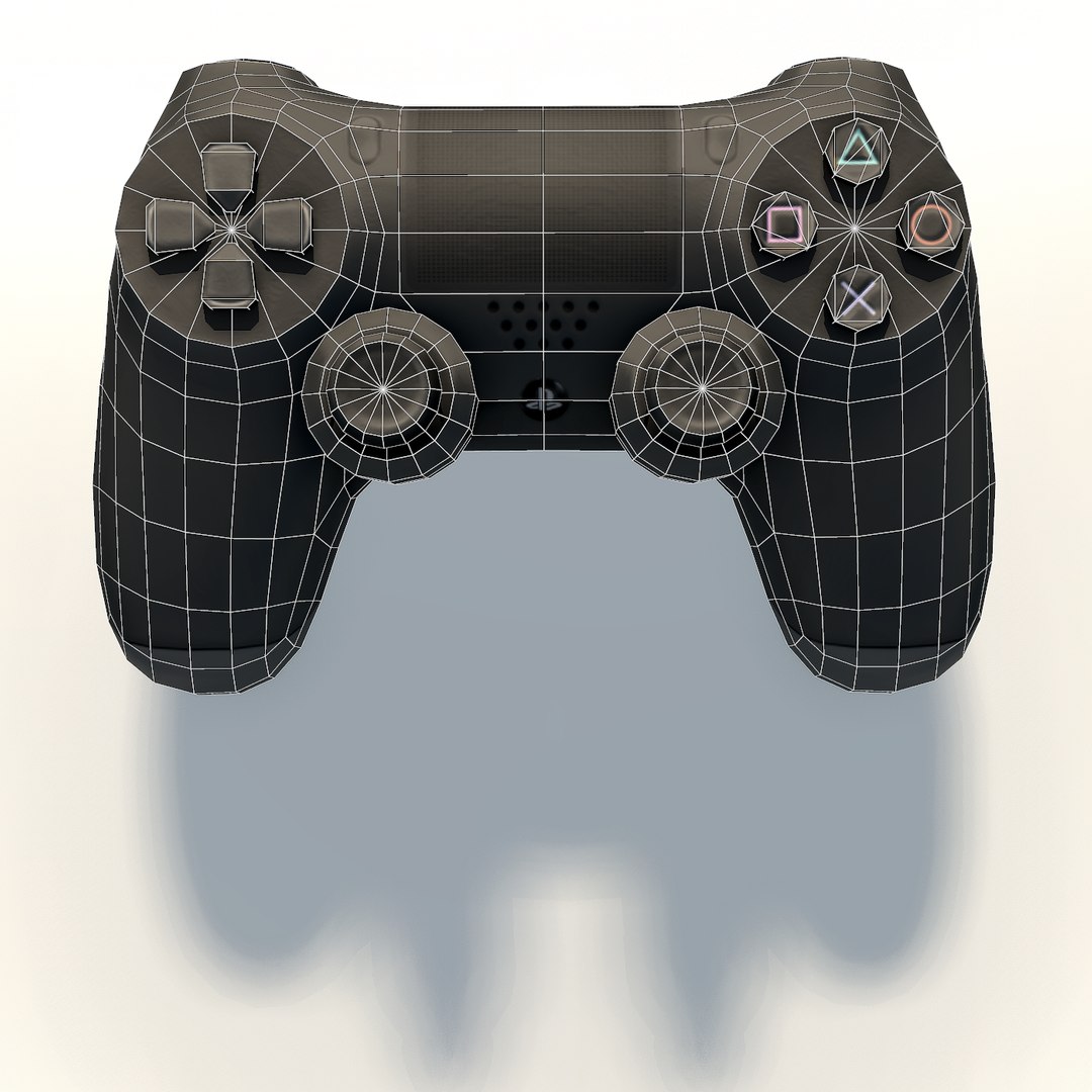 Play Station 4 Controller 3d Max
