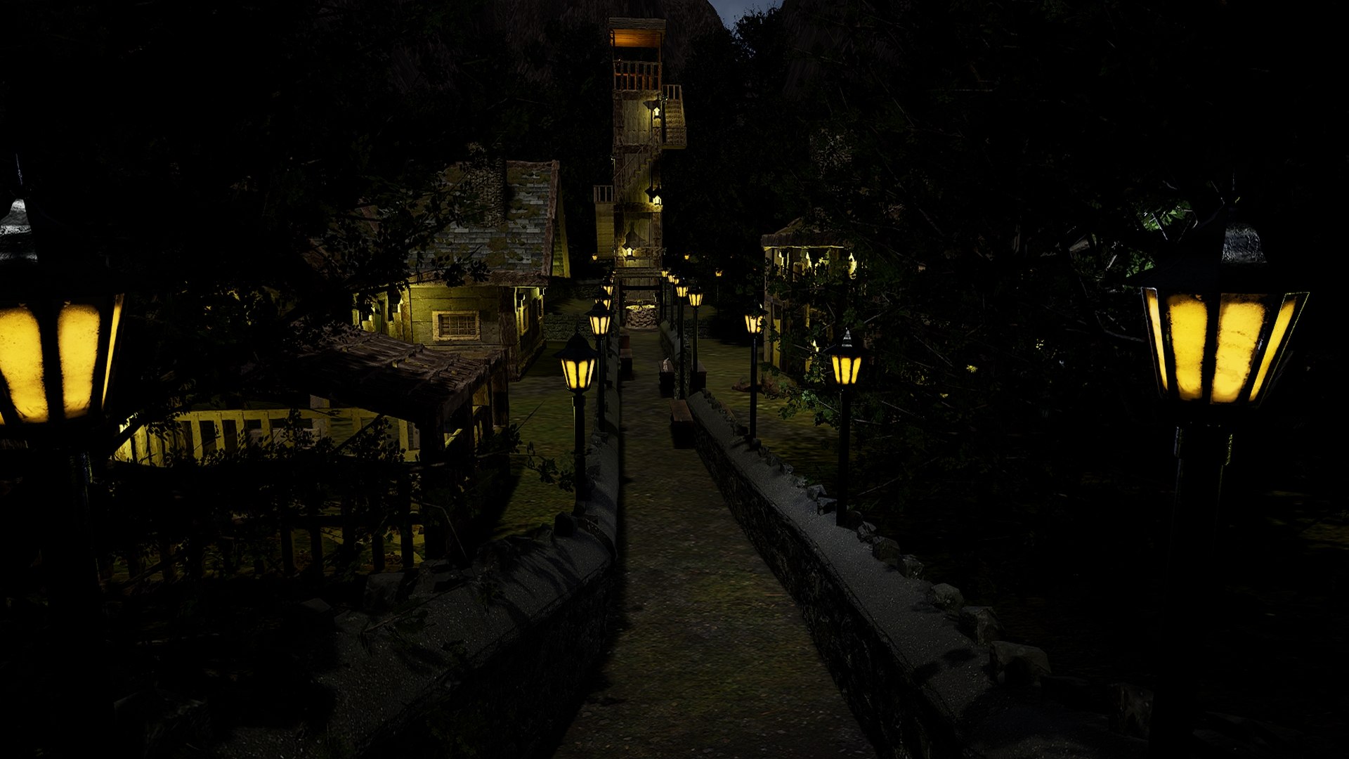Mystic Twilight Timber Village A Breathtaking Fantasy Village ...