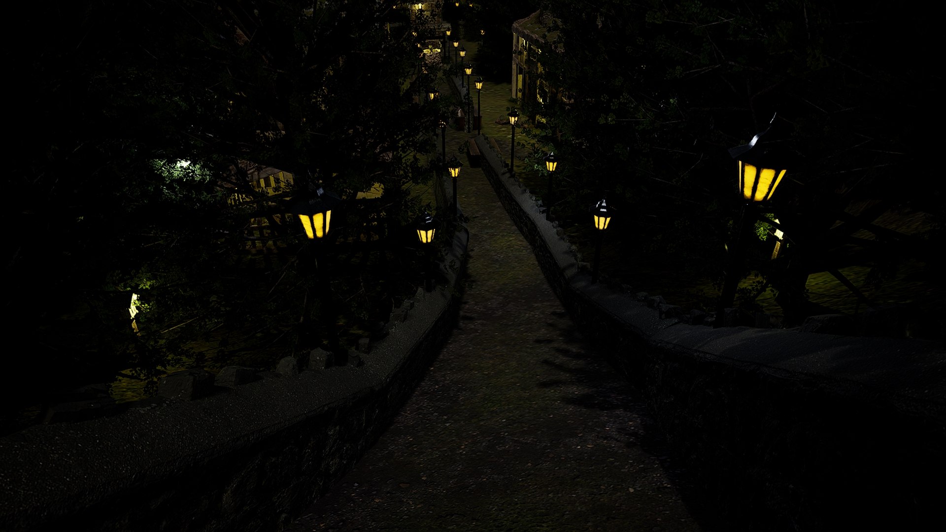 Mystic Twilight Timber Village A Breathtaking Fantasy Village Environment 3D - TurboSquid 2379782