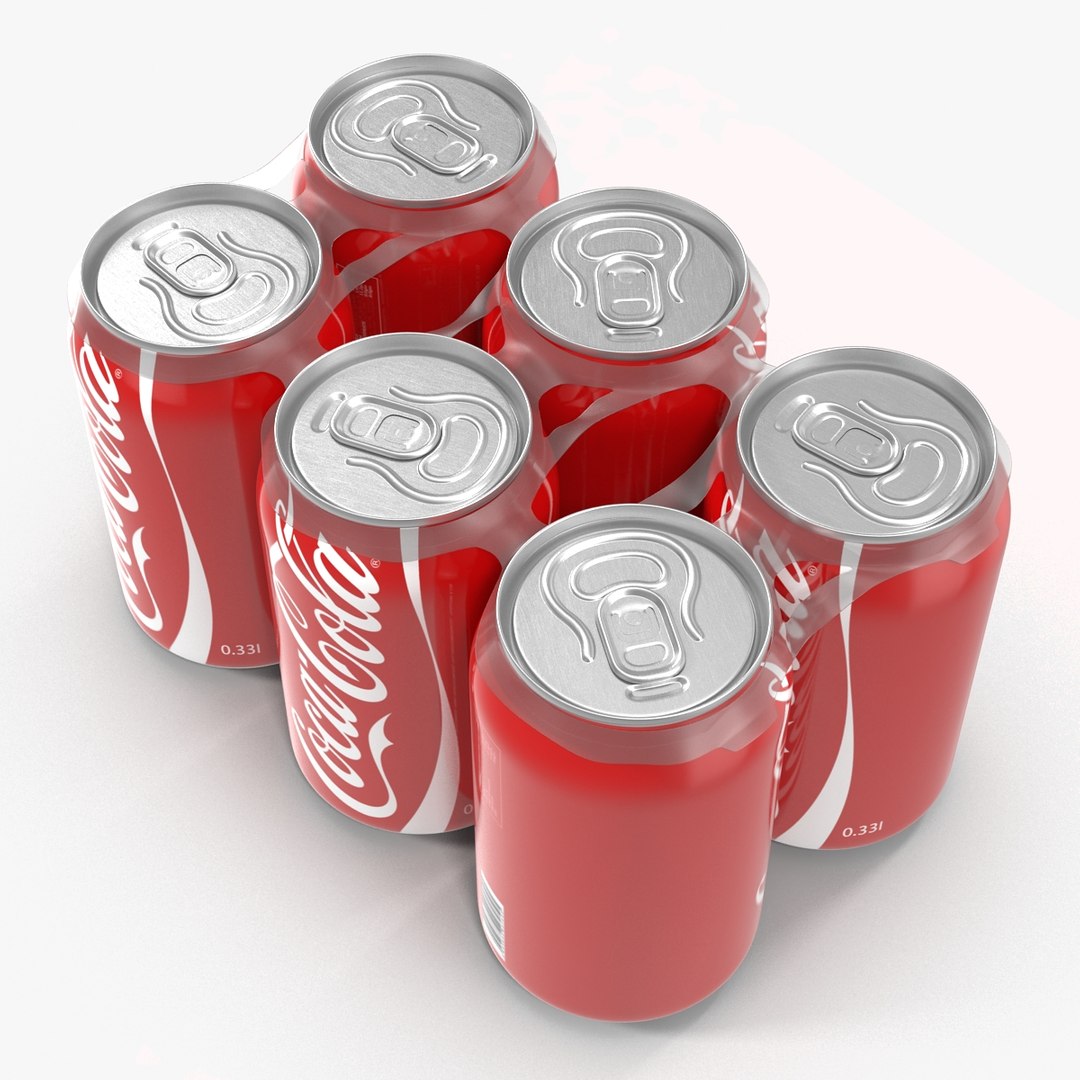 C4d Pack Cans Coca Cola