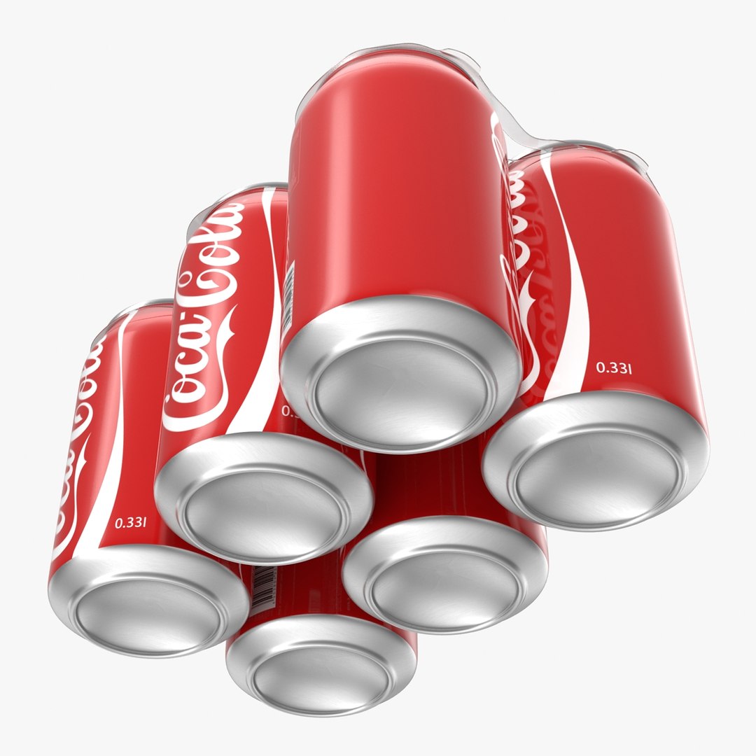 C4d Pack Cans Coca Cola