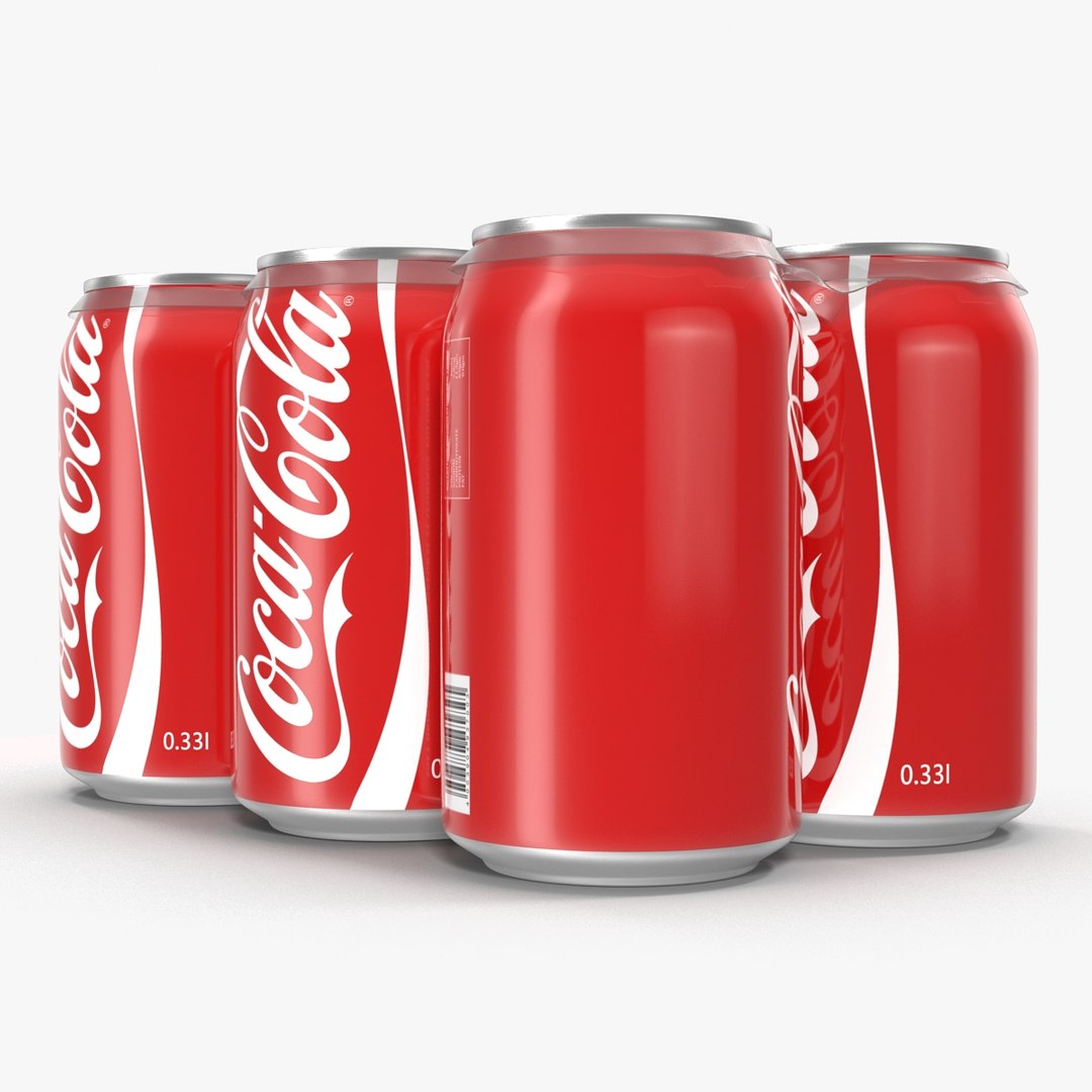 C4d Pack Cans Coca Cola