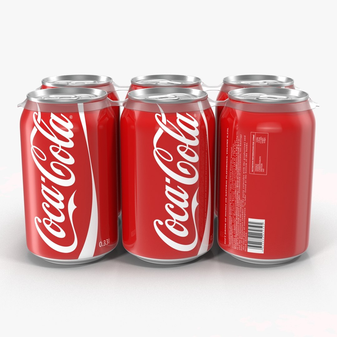 C4d Pack Cans Coca Cola