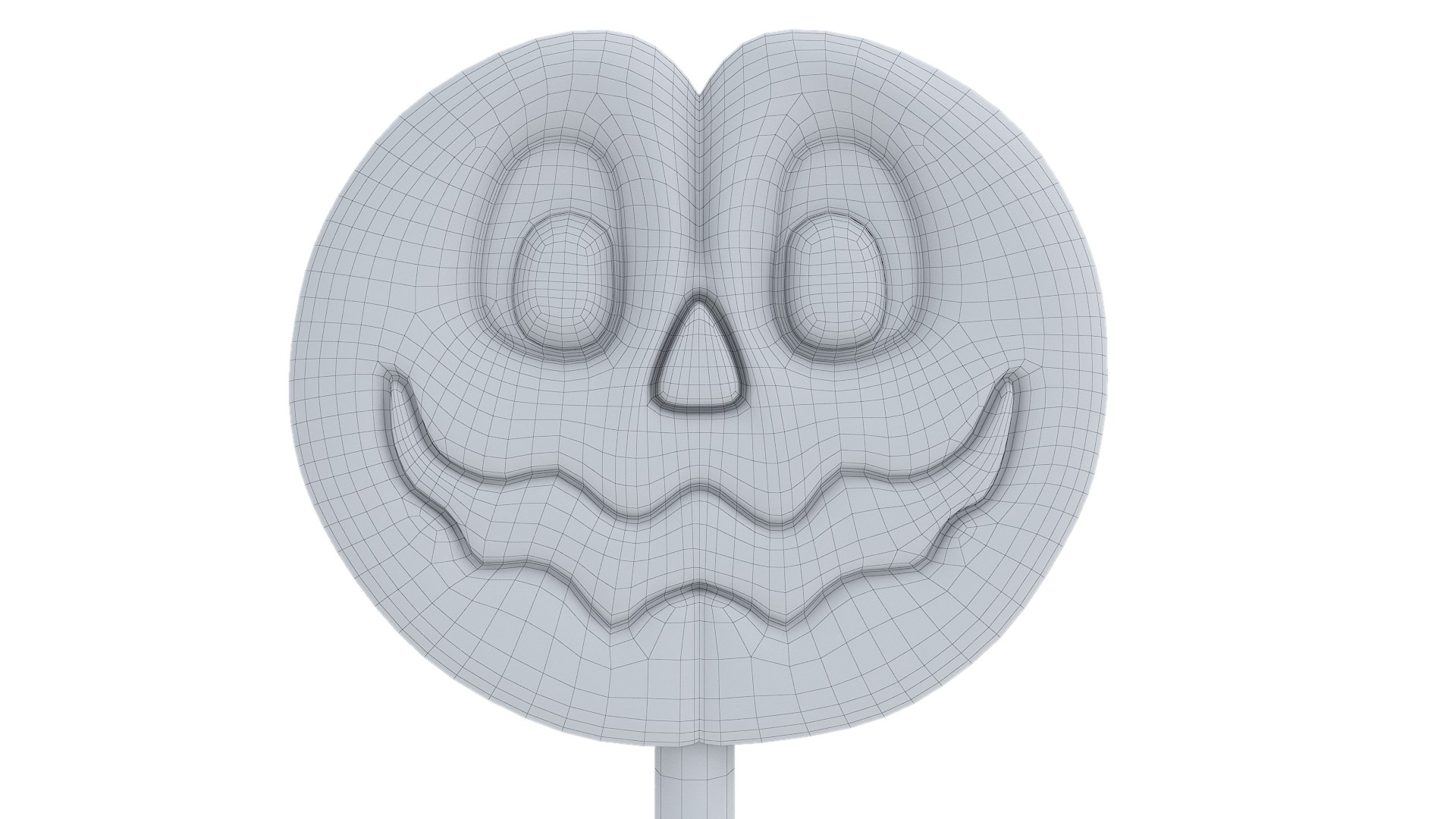 Halloween Pumpkin Shaped Candy On Stick 3D - TurboSquid 1923524