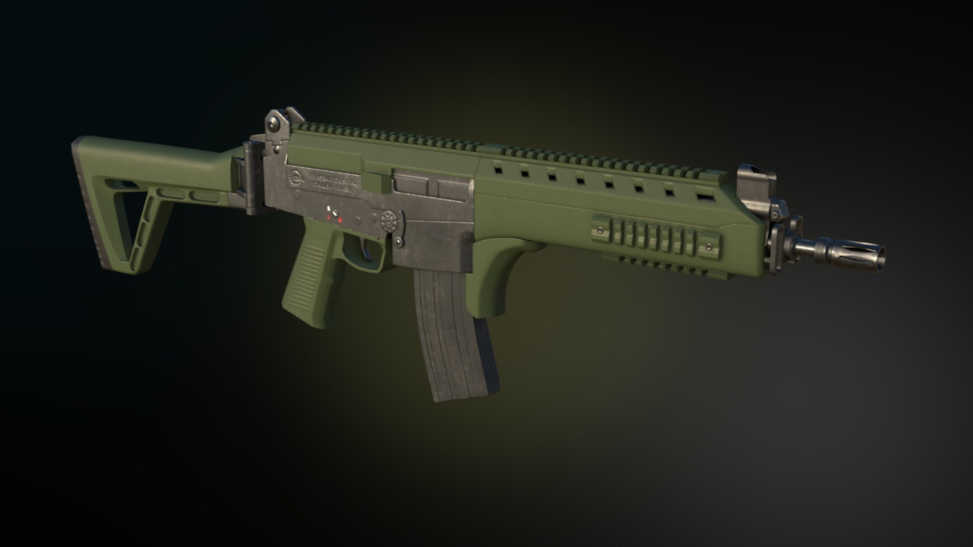 3D Assault Rifle - TurboSquid 1549328