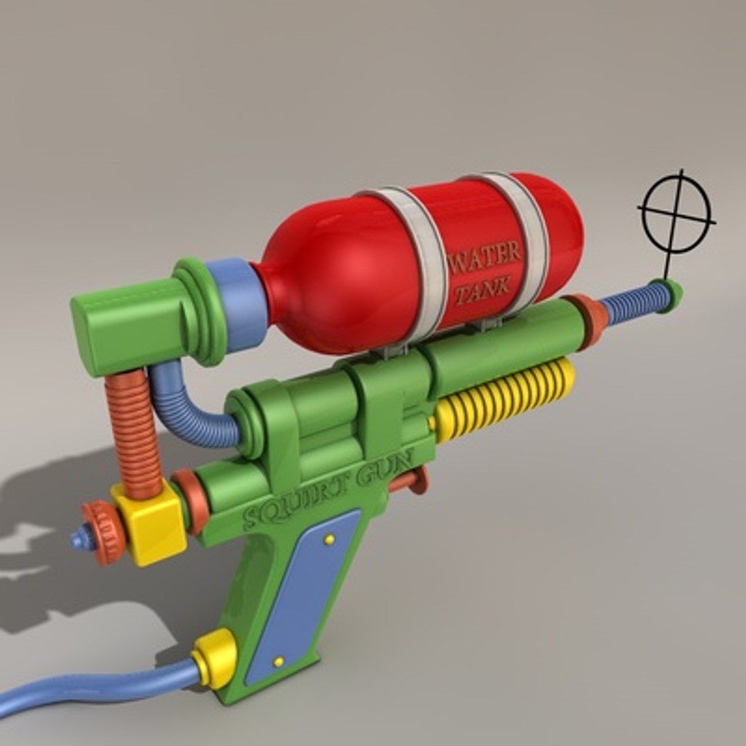 3d Water Gun Model
