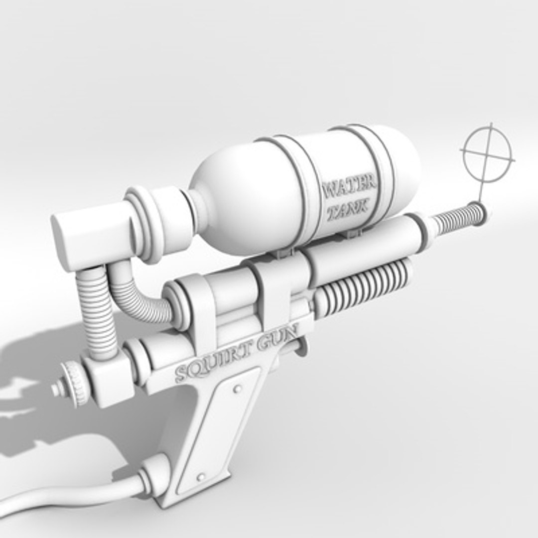 3d Water Gun Model