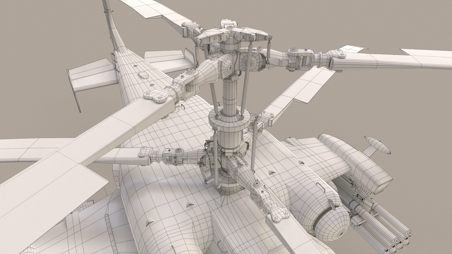 Kamov Ka-52K Katran Complex Animation 3D model - TurboSquid 1984973