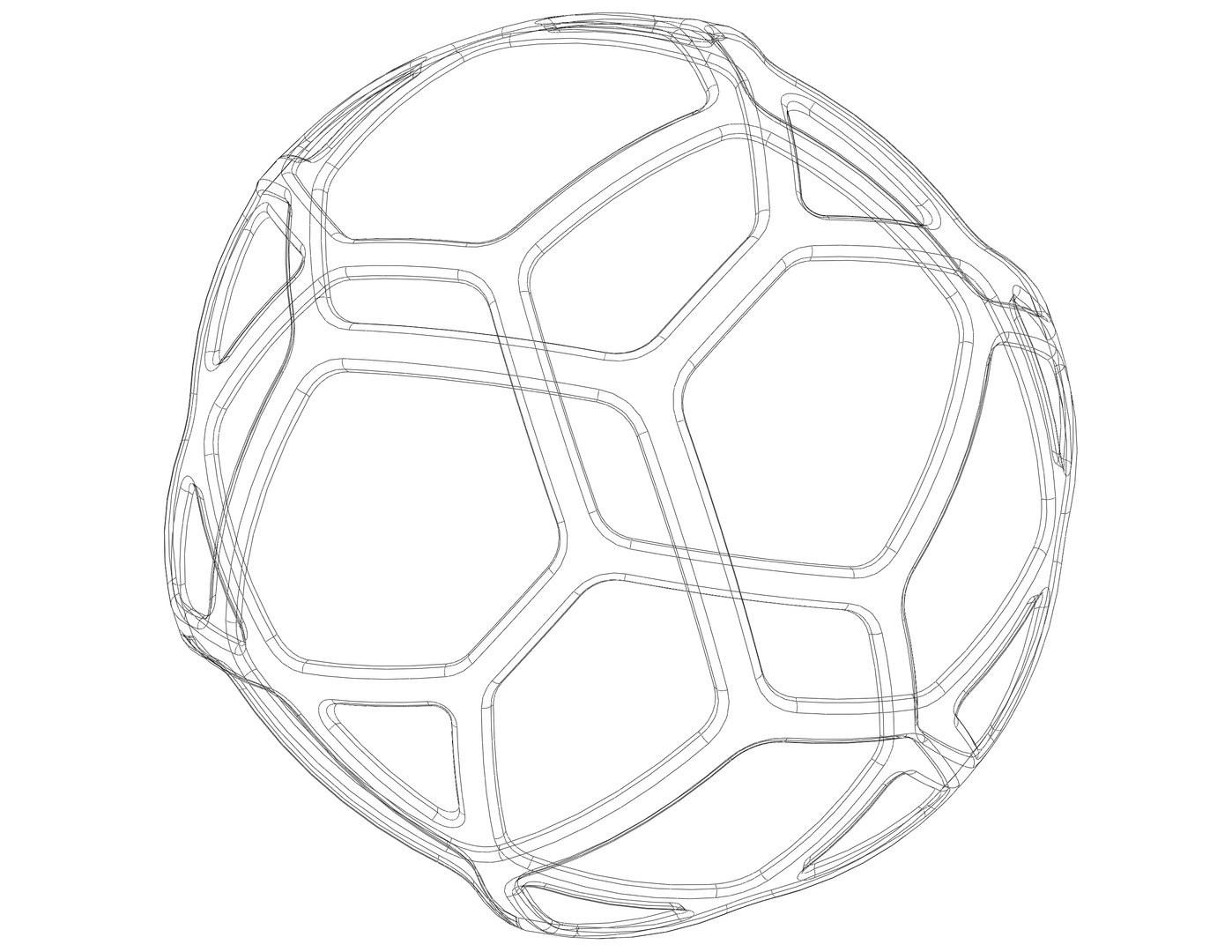 Wireframe Shape Geometric Simple Ball 3D Model - TurboSquid 2177769