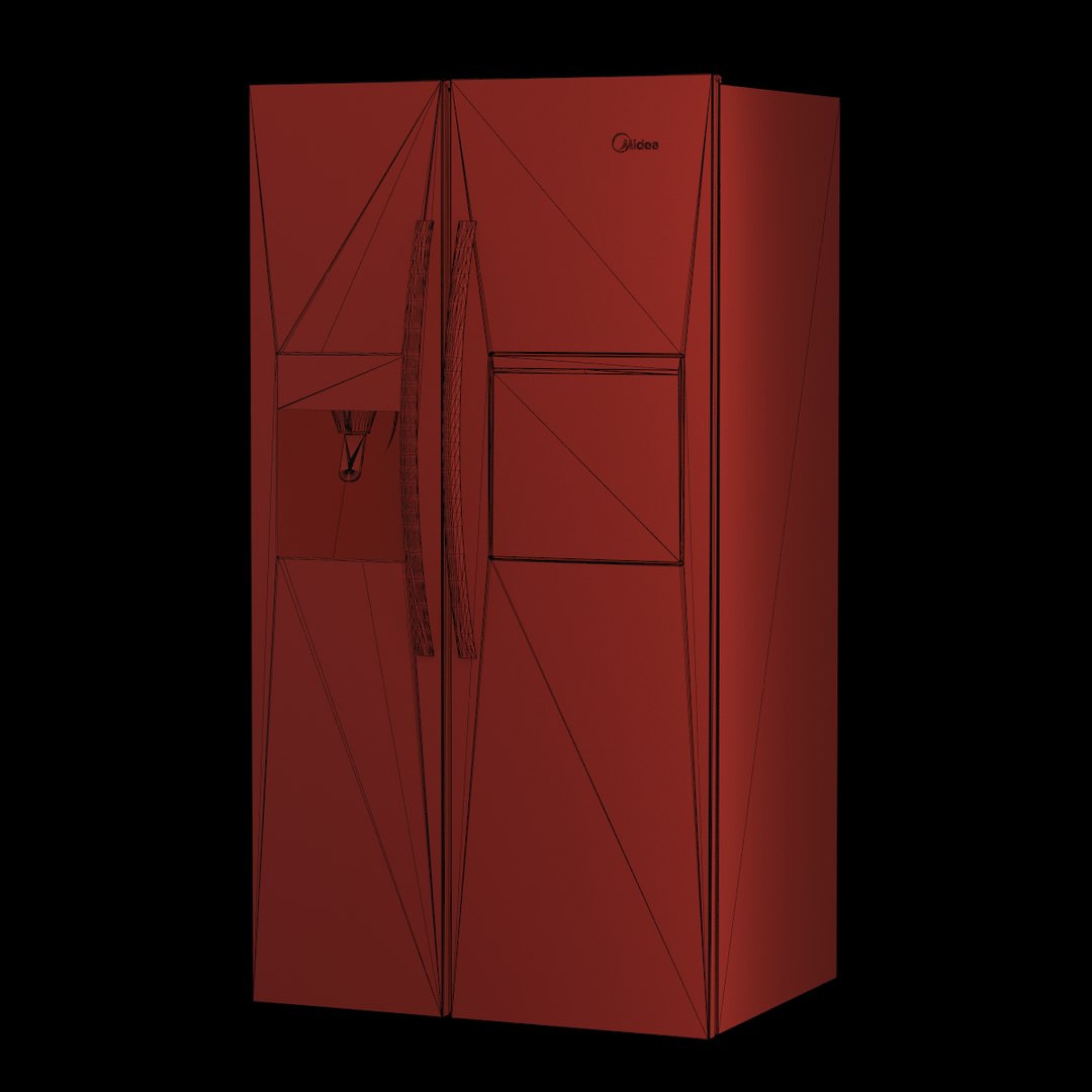 3ds Max Midea Refrigerator