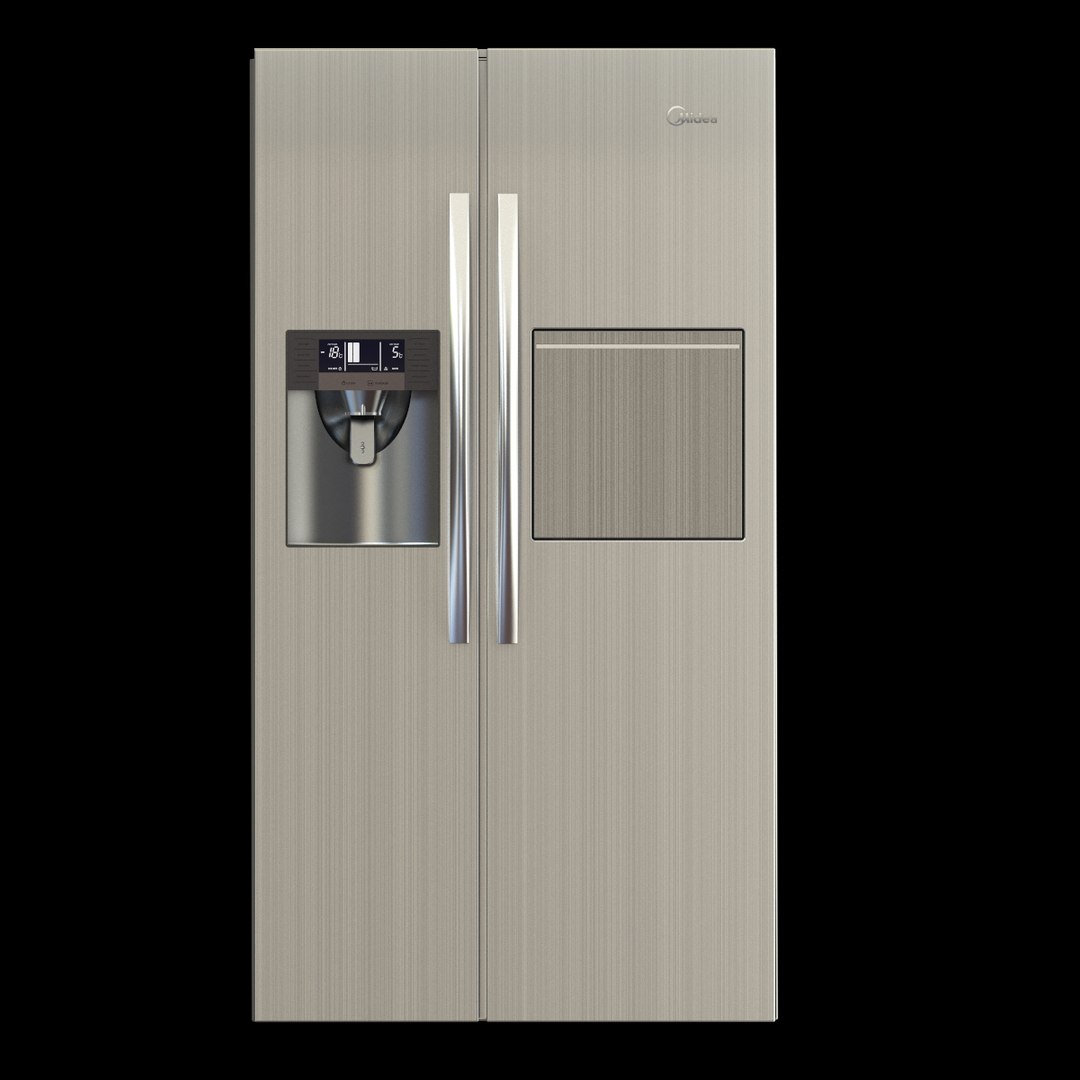 3ds Max Midea Refrigerator