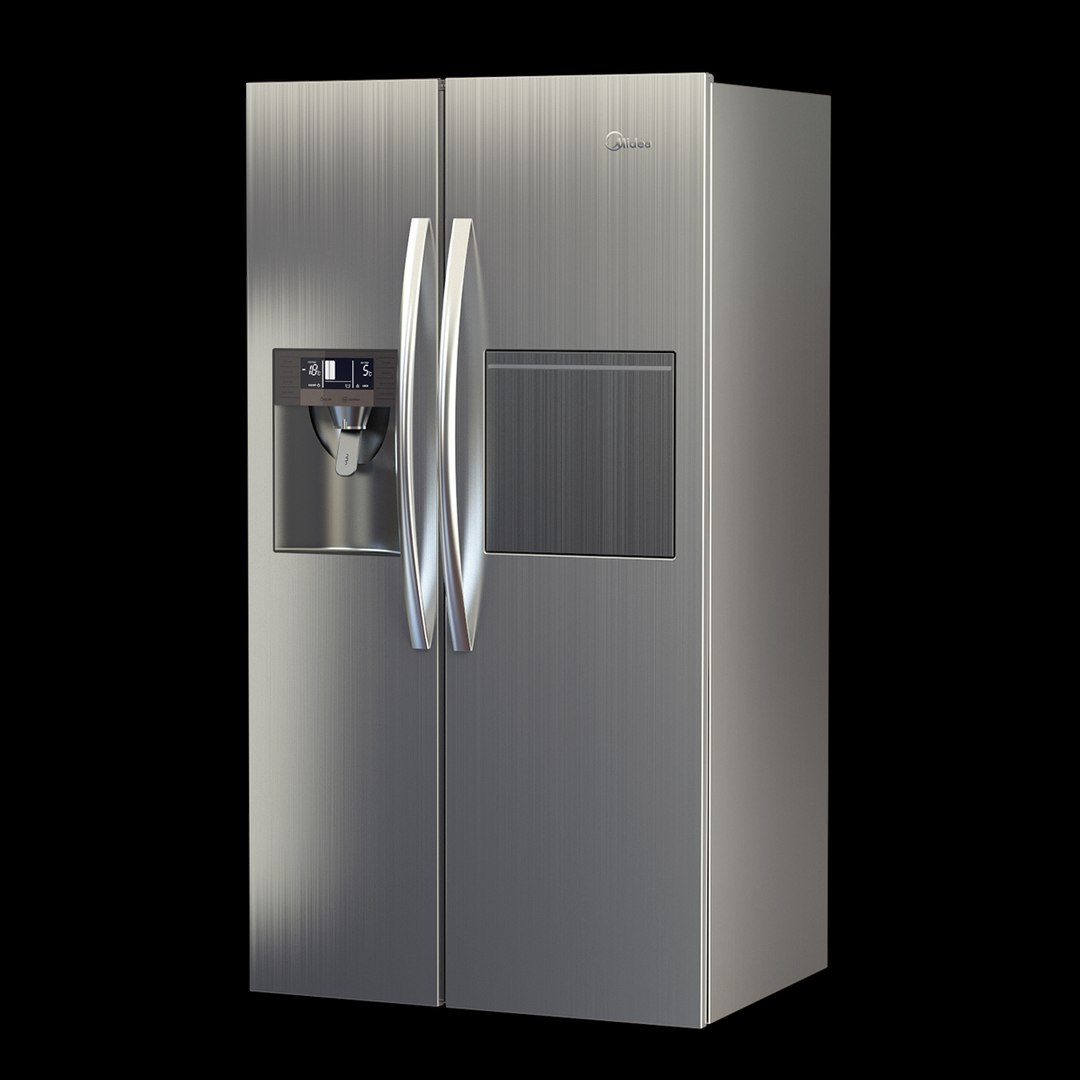 3ds Max Midea Refrigerator