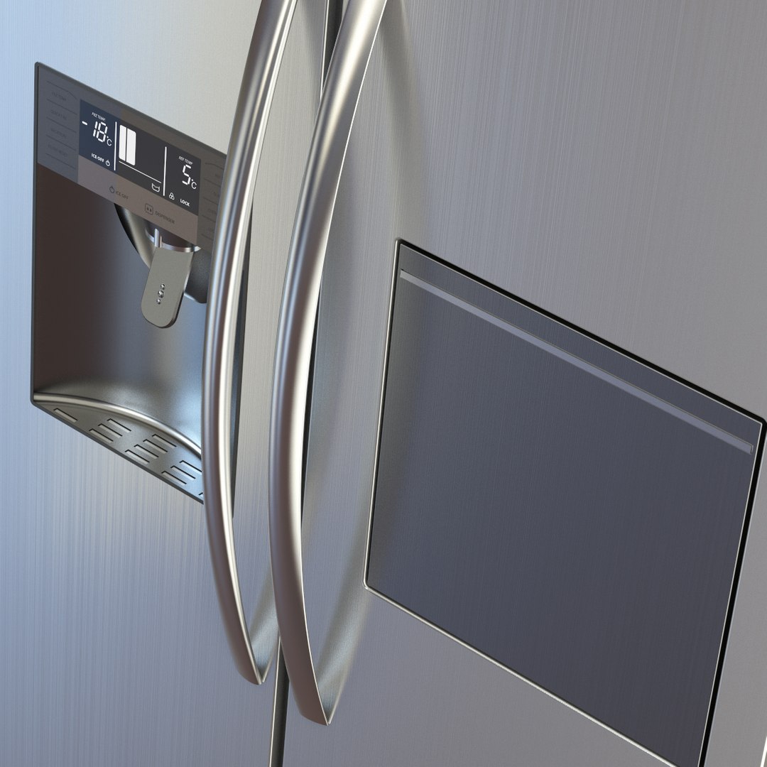 3ds max midea refrigerator