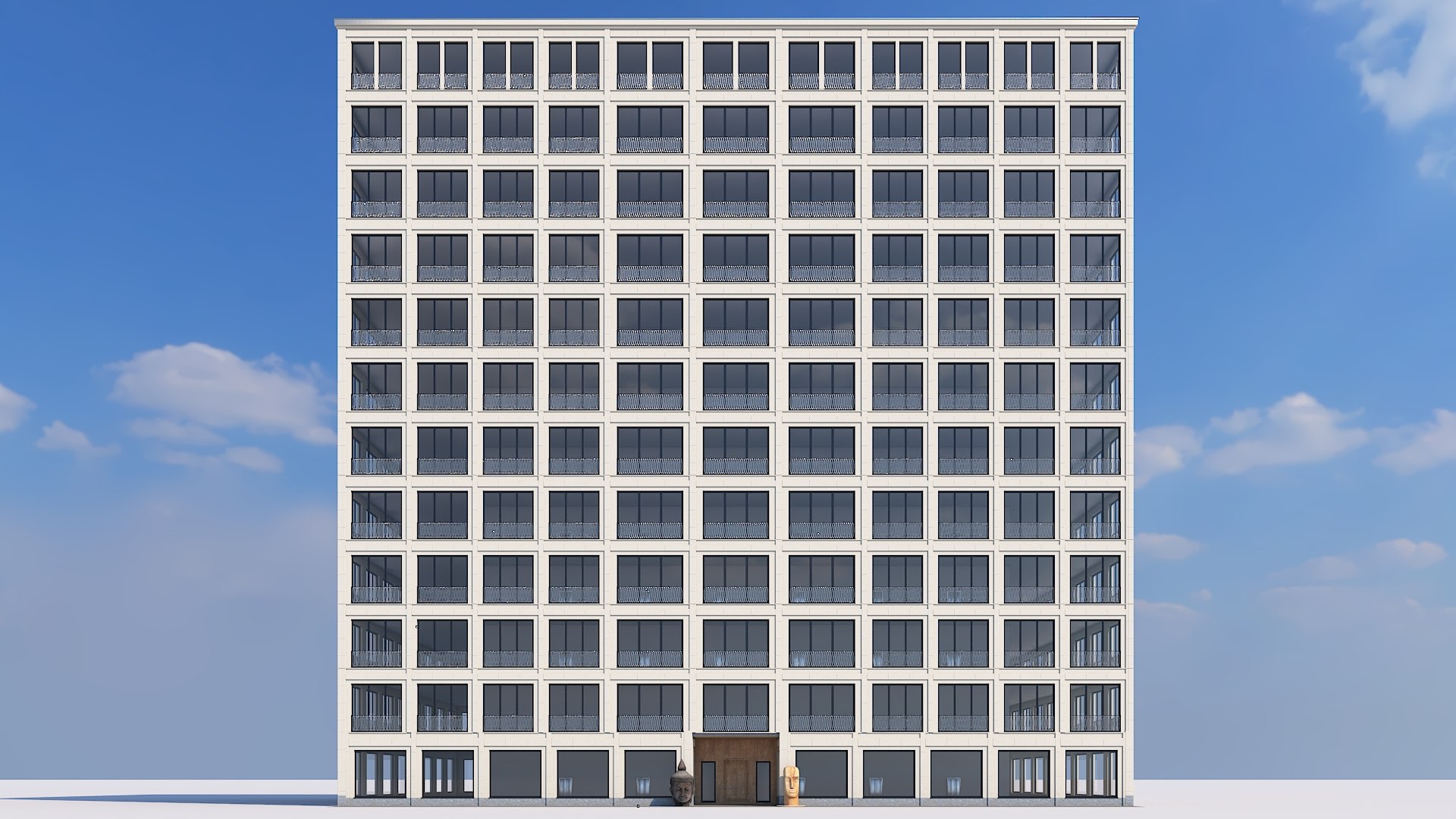 Office Building 03 3D Model - TurboSquid 2035765