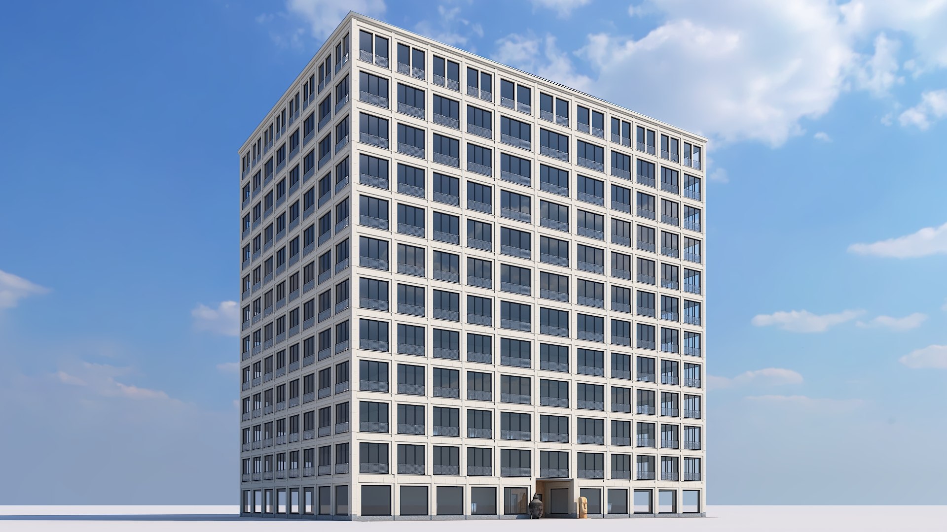 Office Building 03 3D Model - TurboSquid 2035765