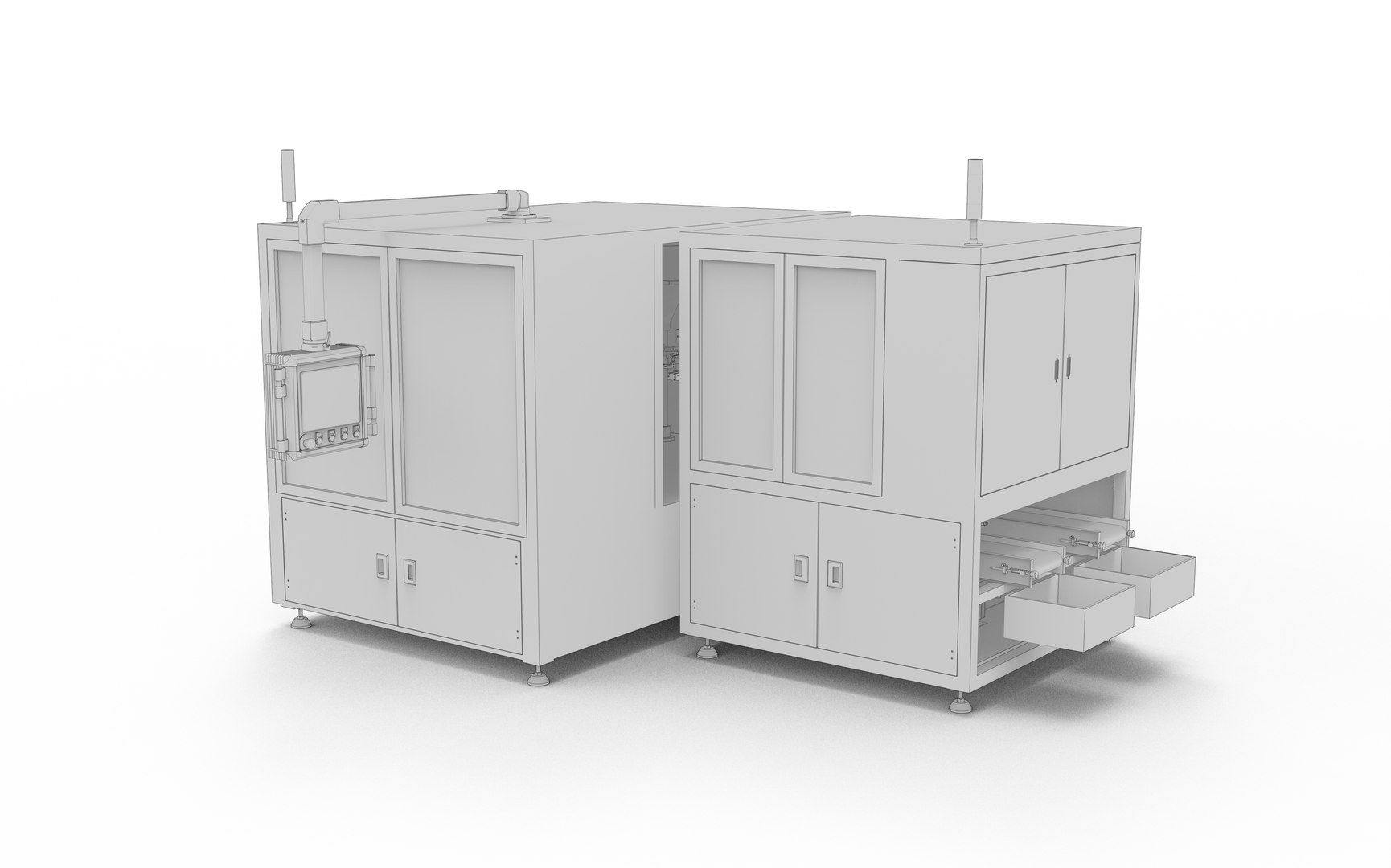 Feeding Bag Vacuum Packaging Machine 3D Model - TurboSquid 1869540