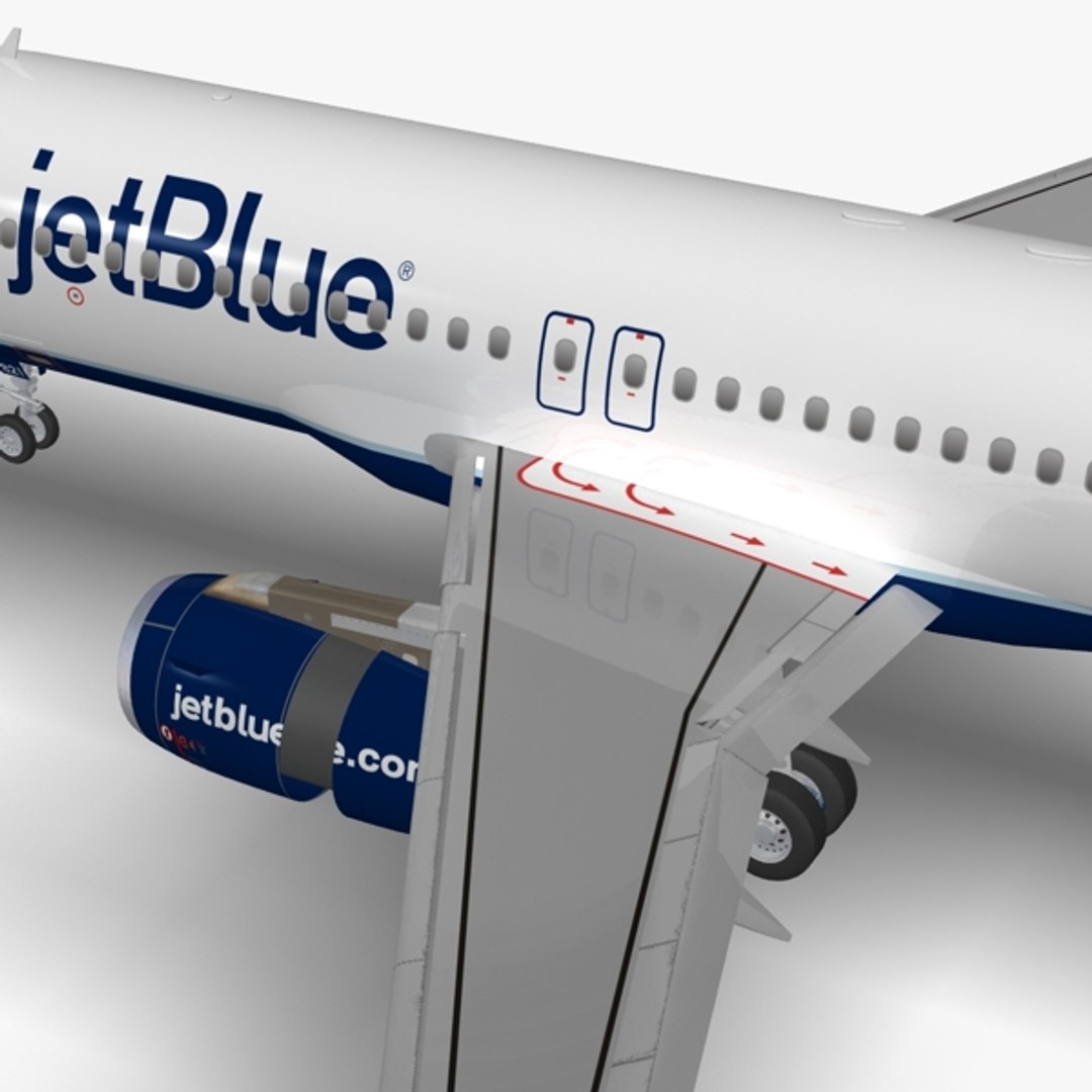 Sharkleted A320neo Jetblue 3d 3ds
