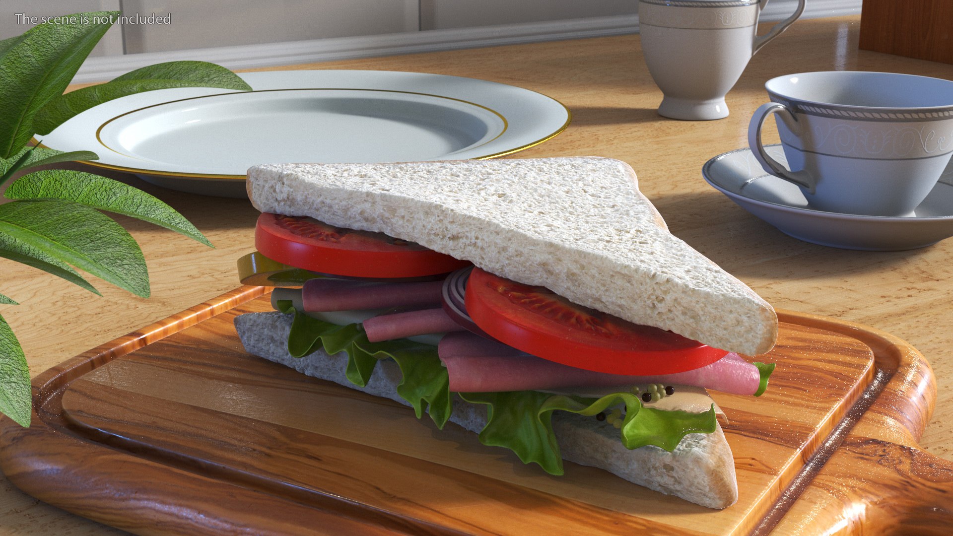 3D Handmade Triangle Sandwich - TurboSquid 2121457