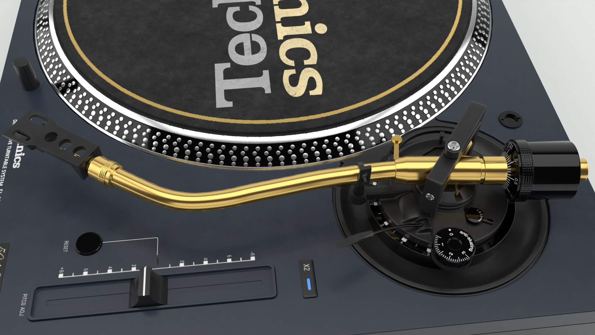 3D Technics SL-1200M7L Turntable Blue - TurboSquid 2098791
