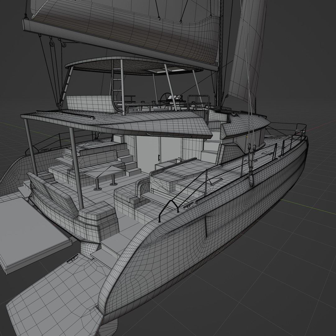3D 3D Catamaran Lagoon 51 Model - TurboSquid 2035012