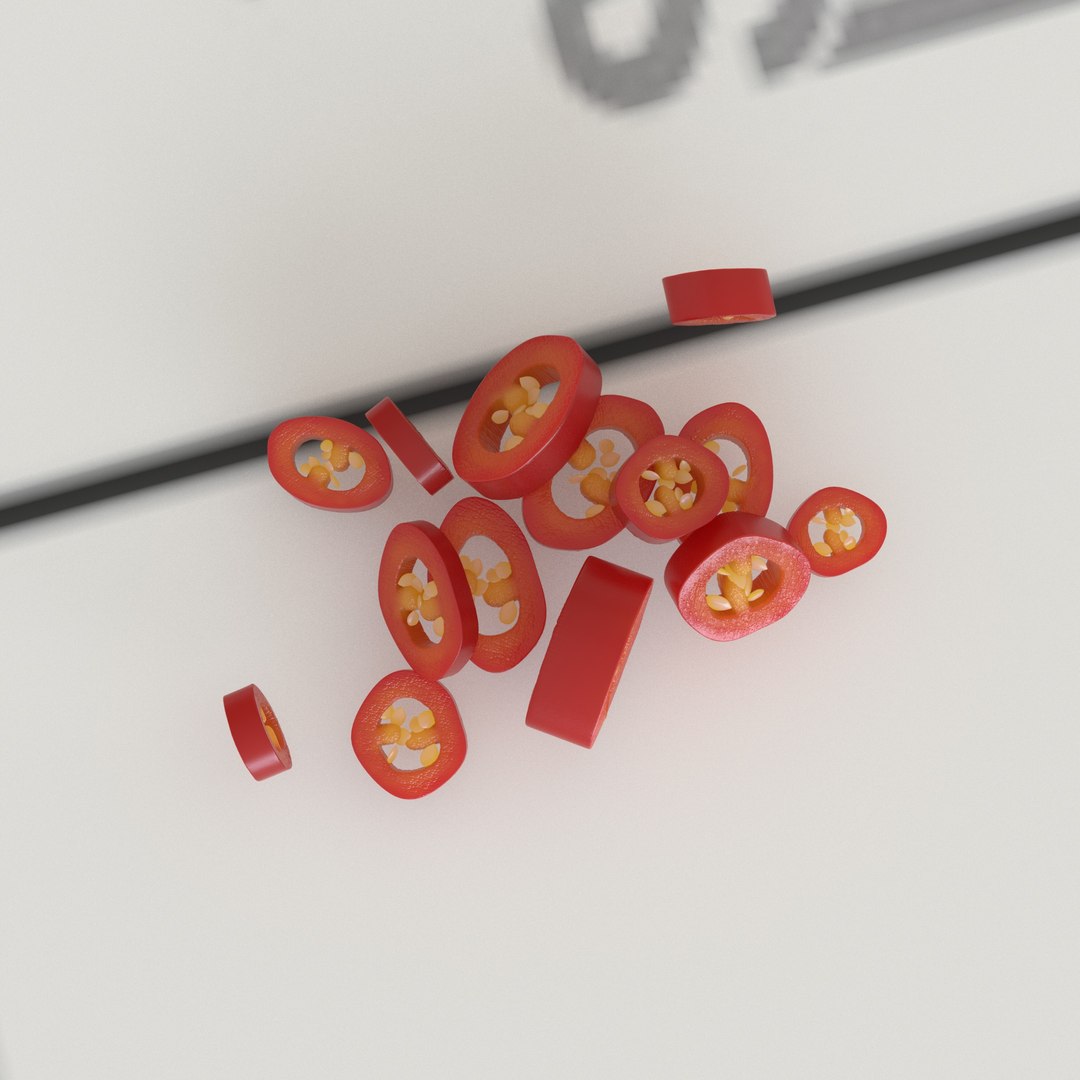 3D Chopped Chilli Model - TurboSquid 1207933