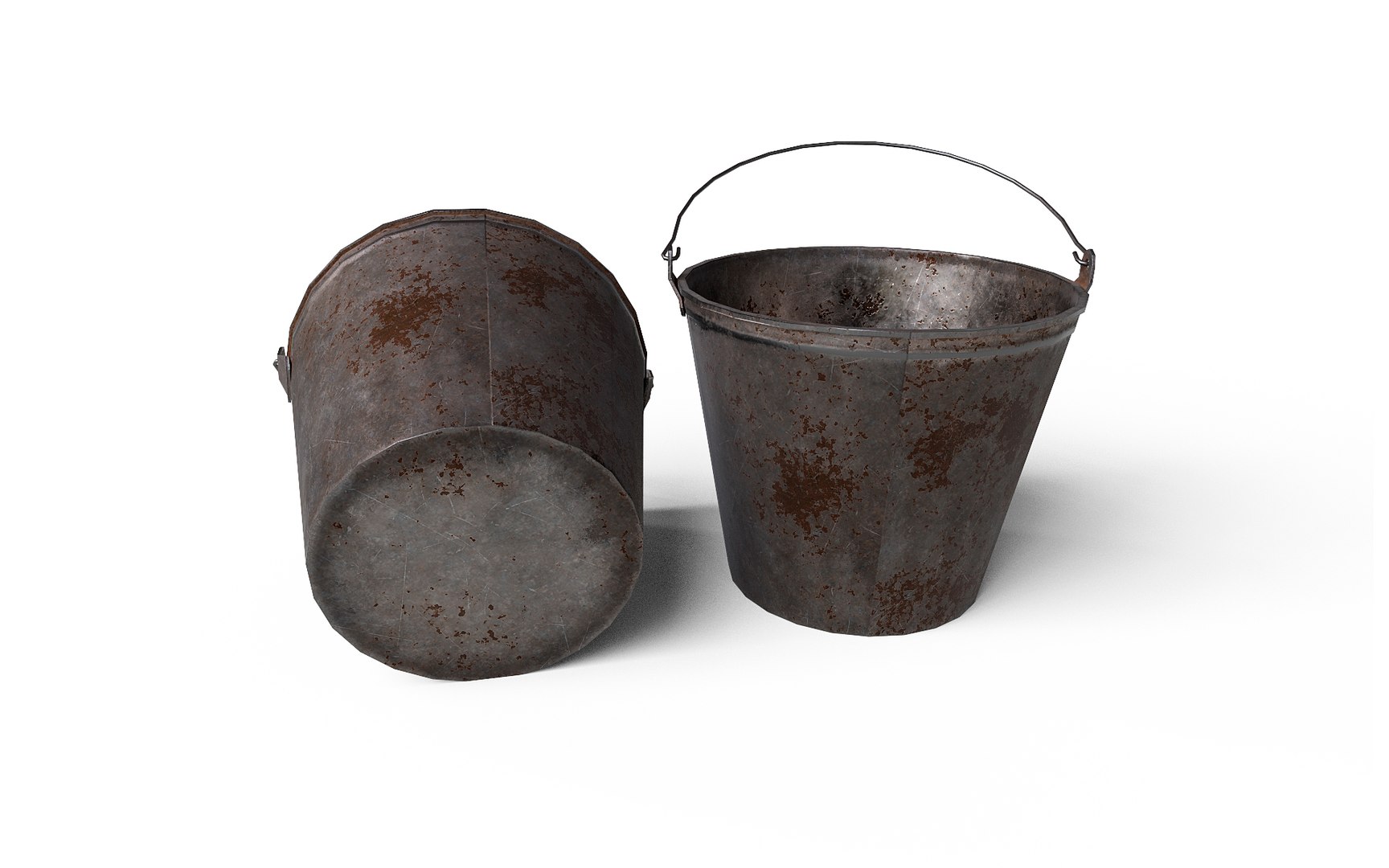 3D Iron Bucket Model - TurboSquid 2043796