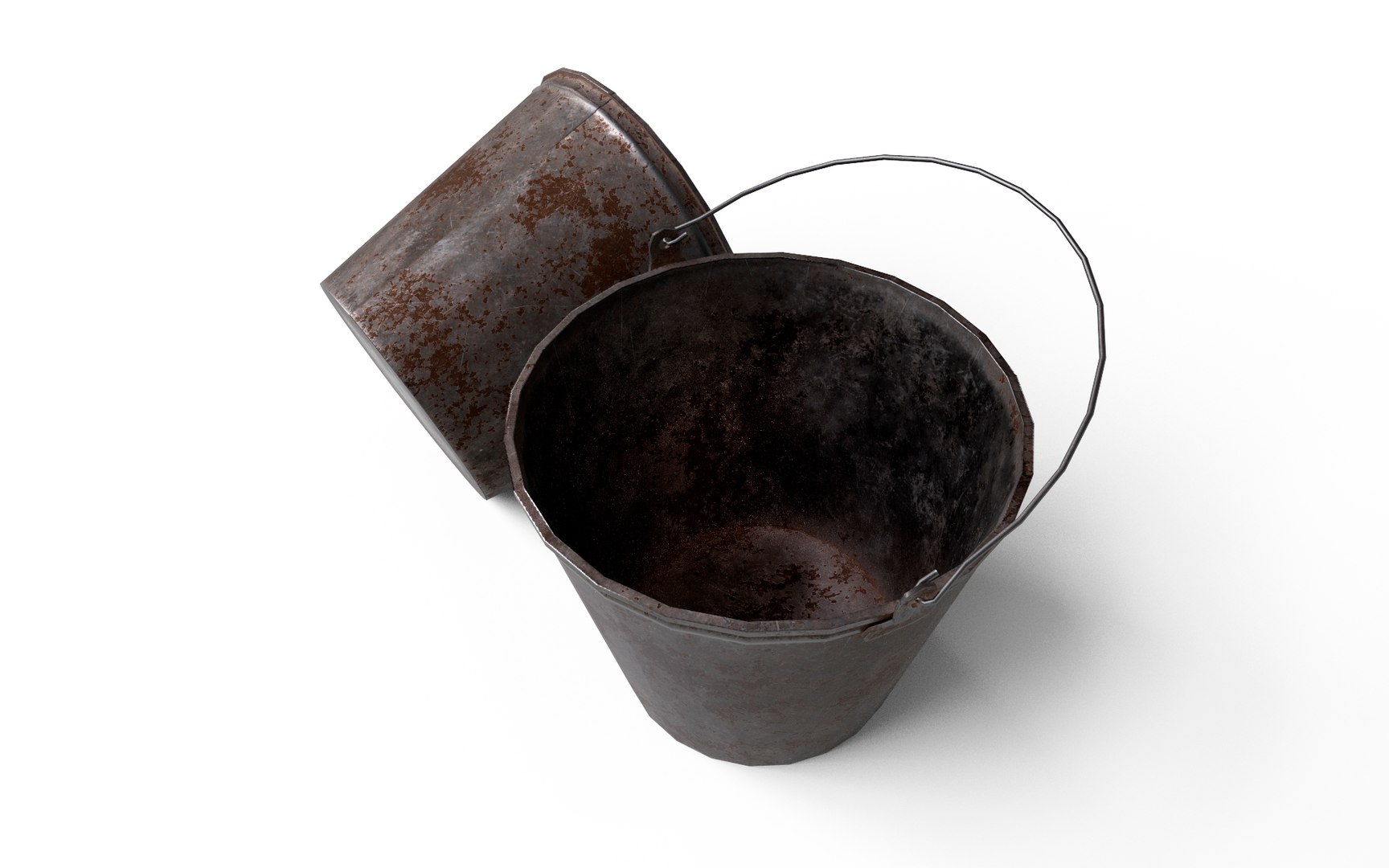 3D Iron Bucket Model - TurboSquid 2043796