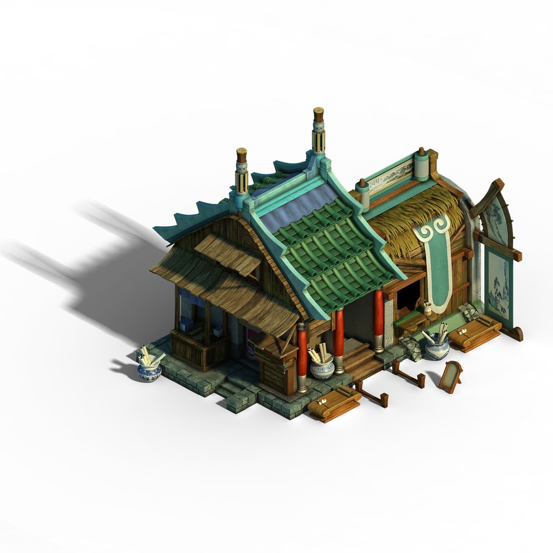 3D Gang Building - Intermediate - TurboSquid 1452389