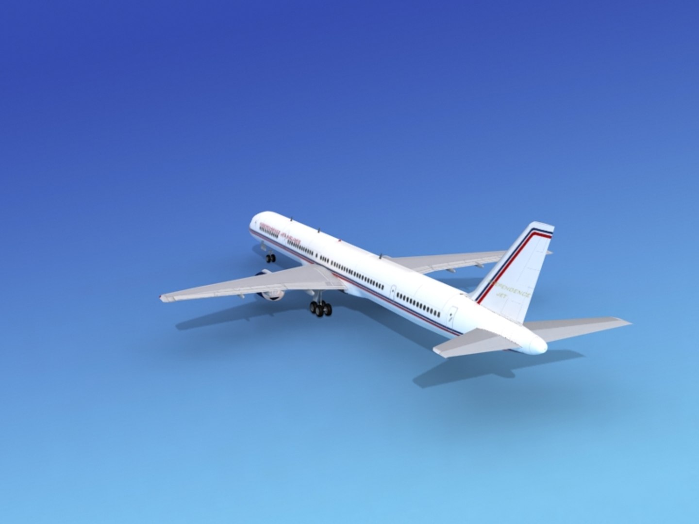 Airline Boeing 757 757-300 3d 3ds