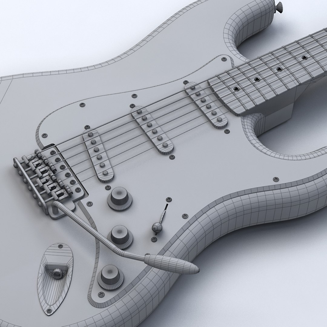 3D Fender Stratocaster Guitar - TurboSquid 1210504