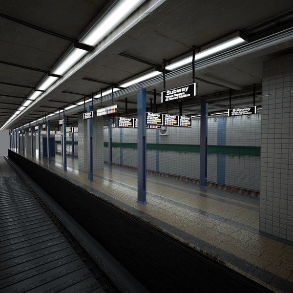 Subway Station 3D Models for Download | TurboSquid