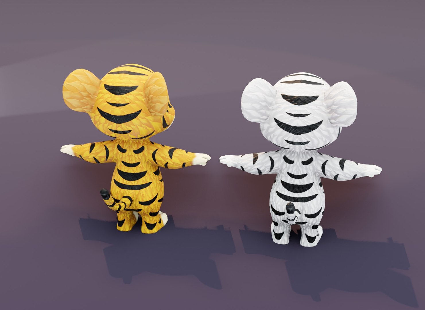 3D Cartoon Tiger 3D Models - TurboSquid 1896419